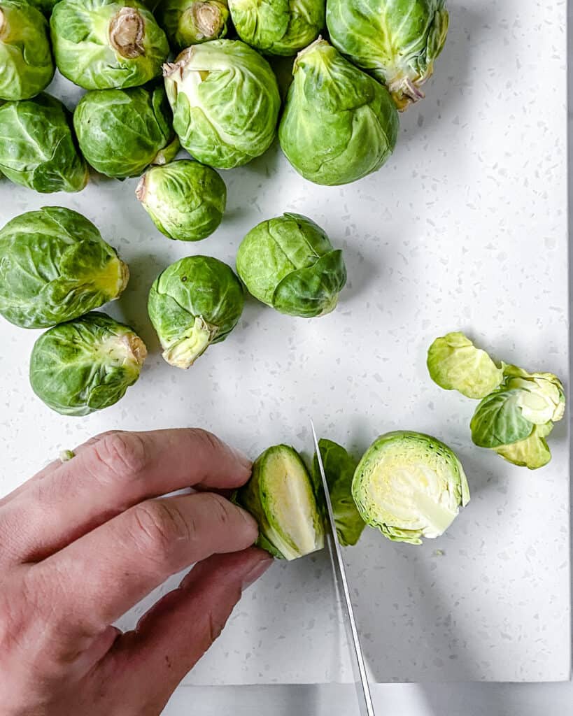 Sweet and Salty Brussels Sprouts - Plant-Based on a Budget