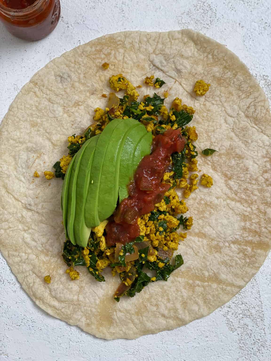 Easy Scrambled Tofu Breakfast Burrito - Plant-Based on a Budget