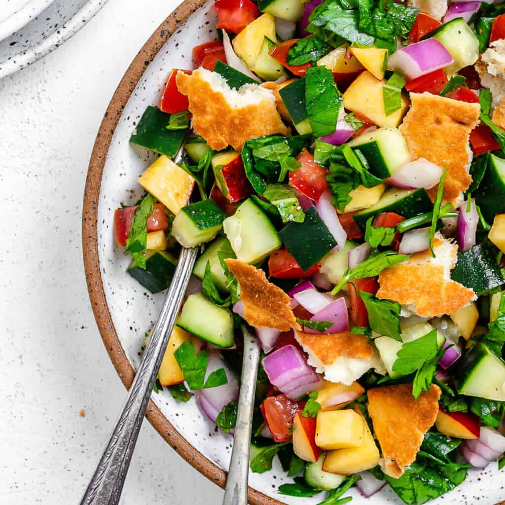 Fattoush Salad - Plant-Based on a Budget