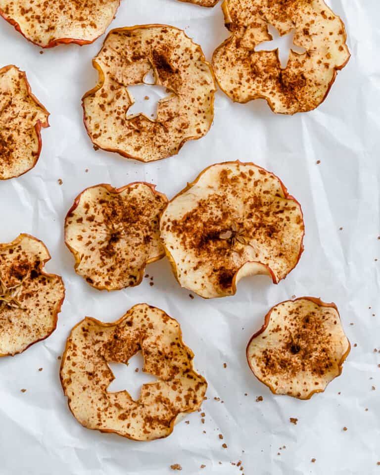 Baked Apple Chips - Plant-Based on a Budget