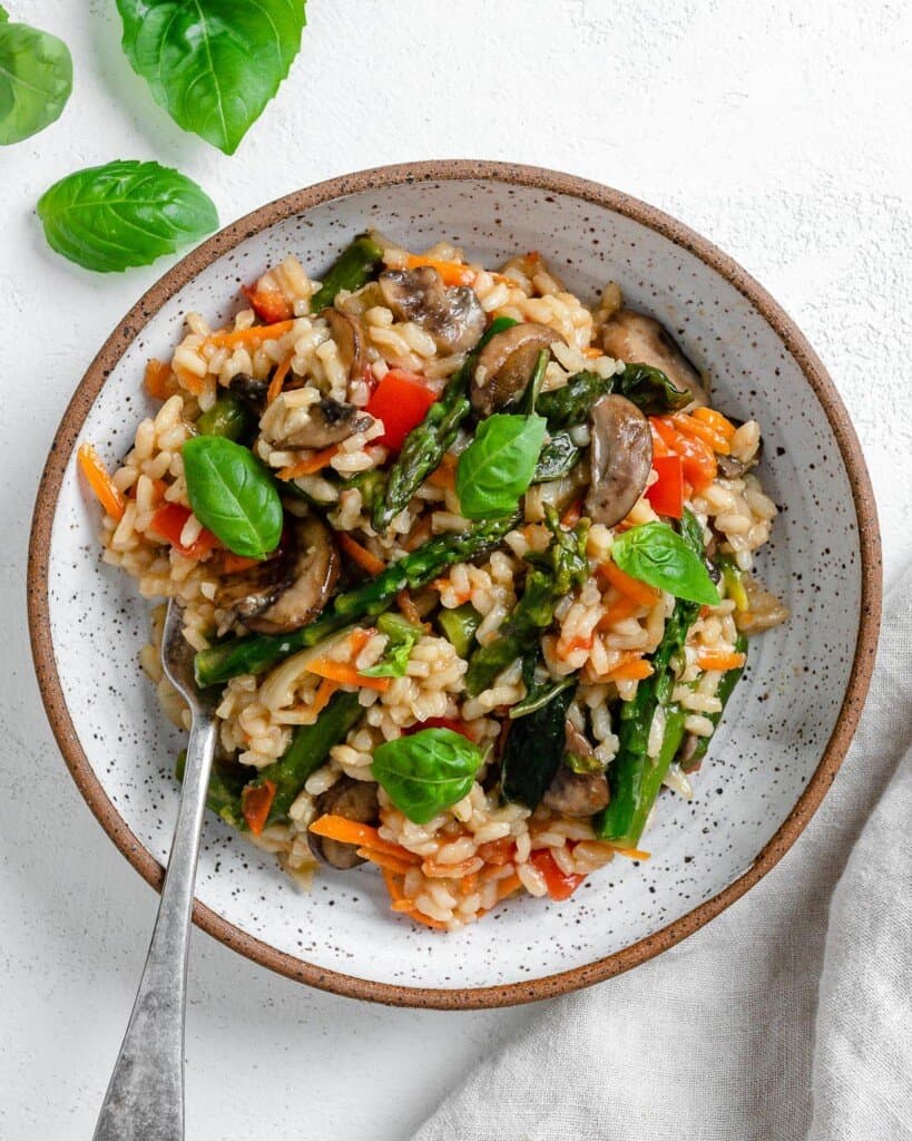 Best Veggie Vegan Risotto - Plant-Based on a Budget