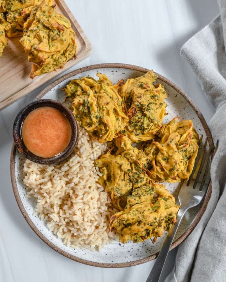 Broccoli Pakora (Baked or Air Fried) - Plant-Based on a Budget
