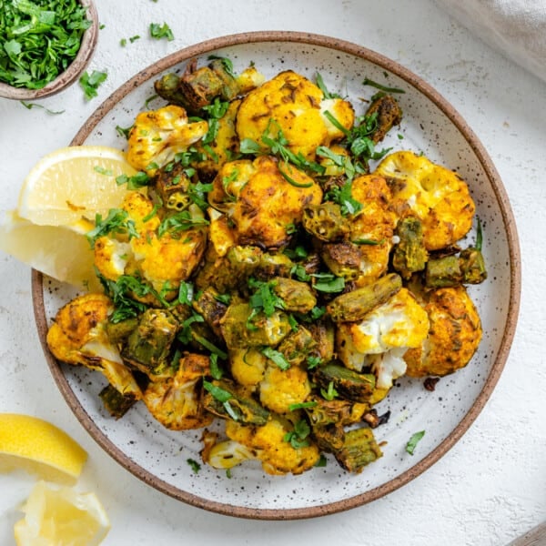 Spiced Roasted Okra Recipe - Plant-Based on a Budget