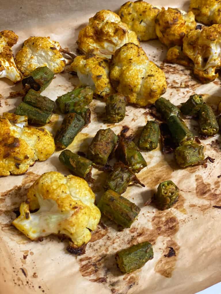 Spiced Roasted Okra Recipe - Plant-Based on a Budget