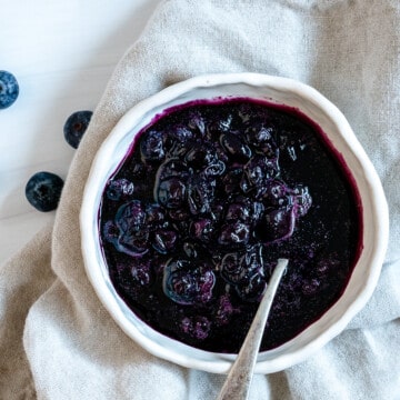 2 Minute Blueberry Maple Syrup - Plant-Based on a Budget