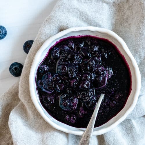 2 Minute Blueberry Maple Syrup - Plant-Based on a Budget
