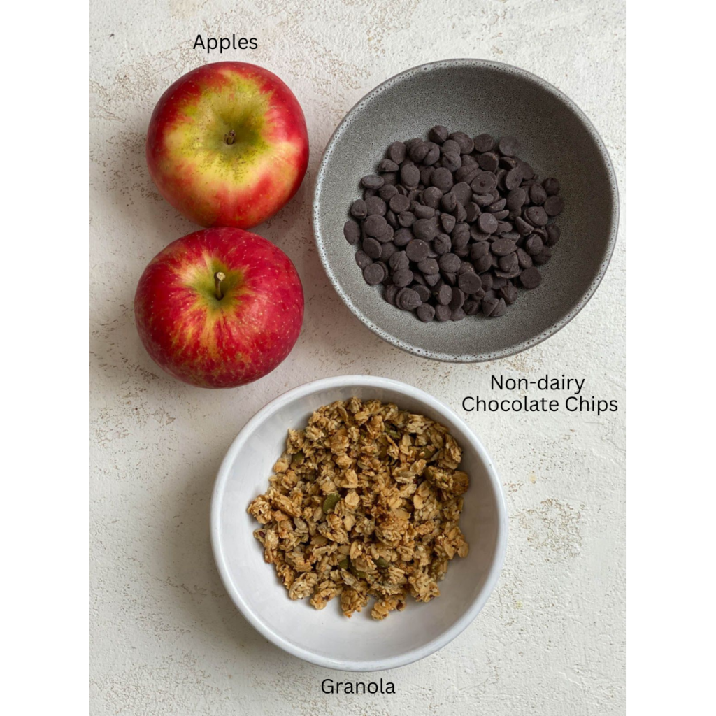 Healthy Apple Snacks with Granola - Plant-Based on a Budget