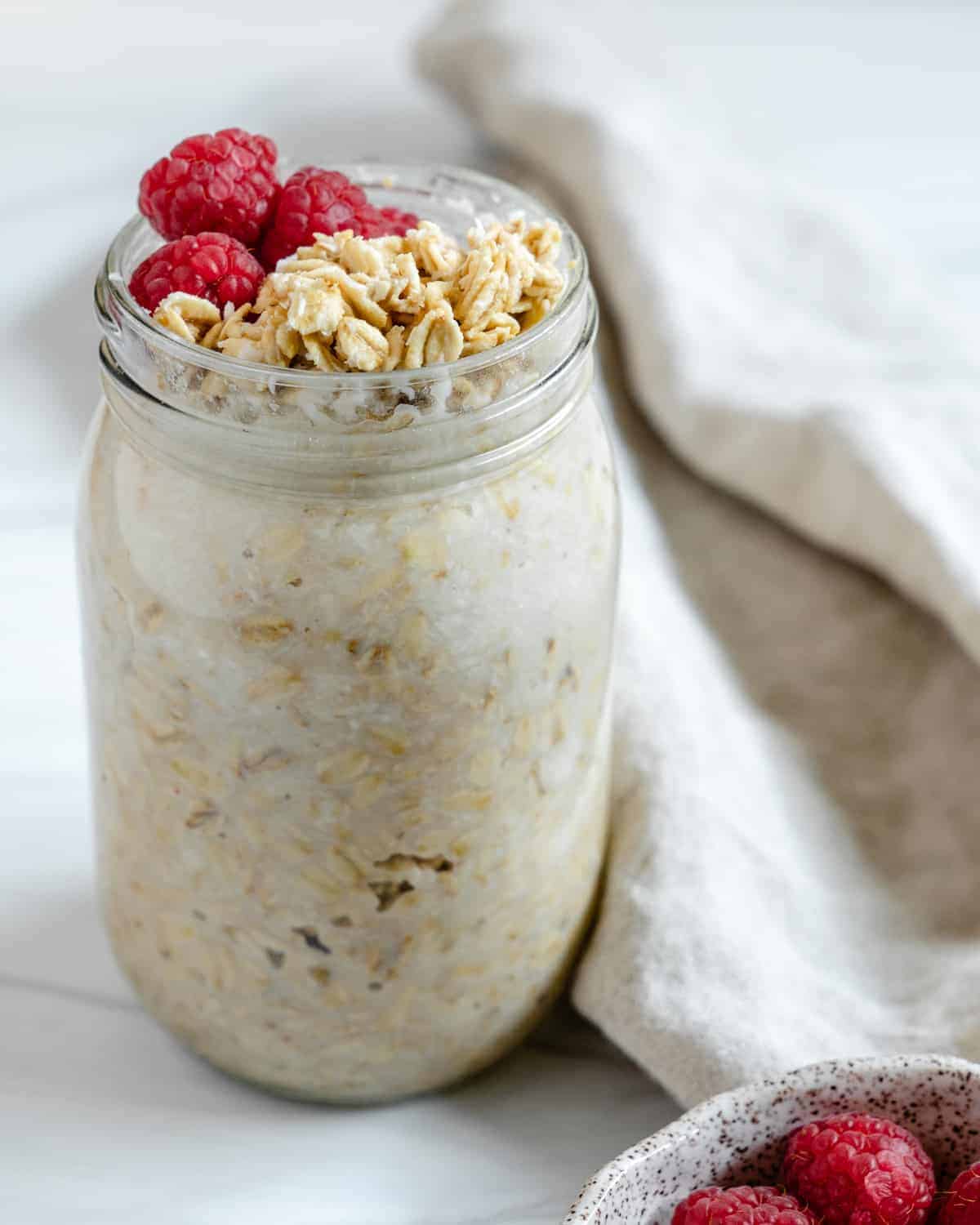 Coconut Overnight Oats - Plant-Based on a Budget