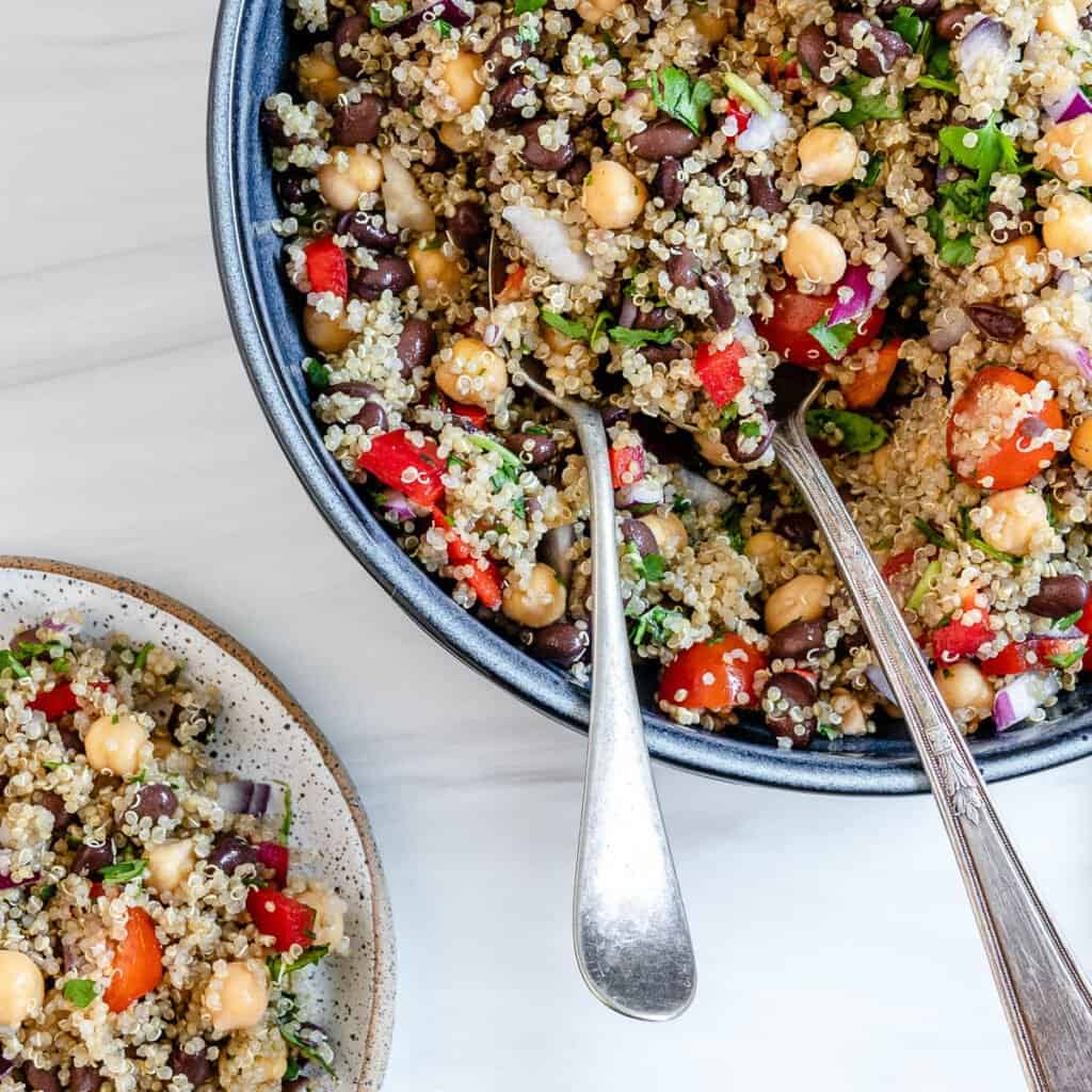 Southwest Quinoa Salad (Vegan| Meal Prep)- Plant-Based on a Budget