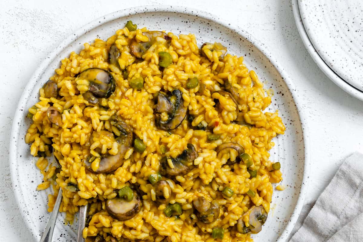 Creamy Pumpkin Risotto (Vegan) - Plant-Based on a Budget