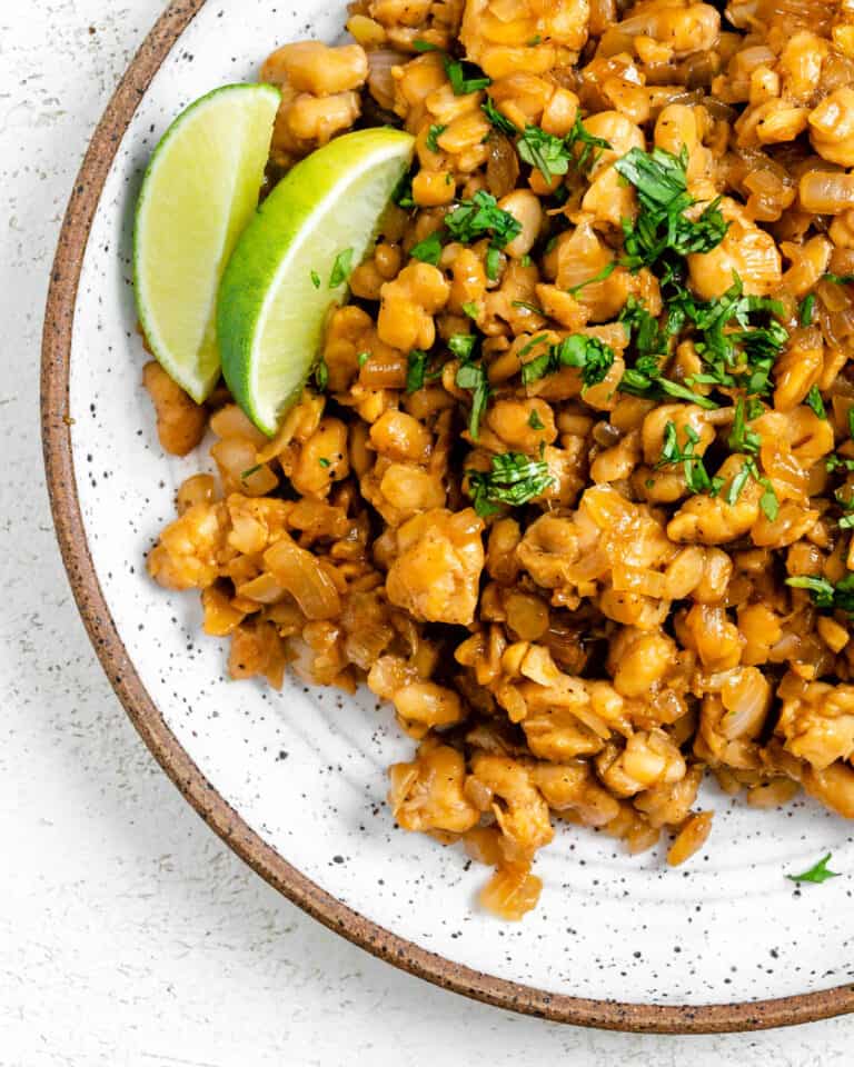 Pan Fried Tempeh with Ginger Soy Sauce - Plant-Based on a Budget
