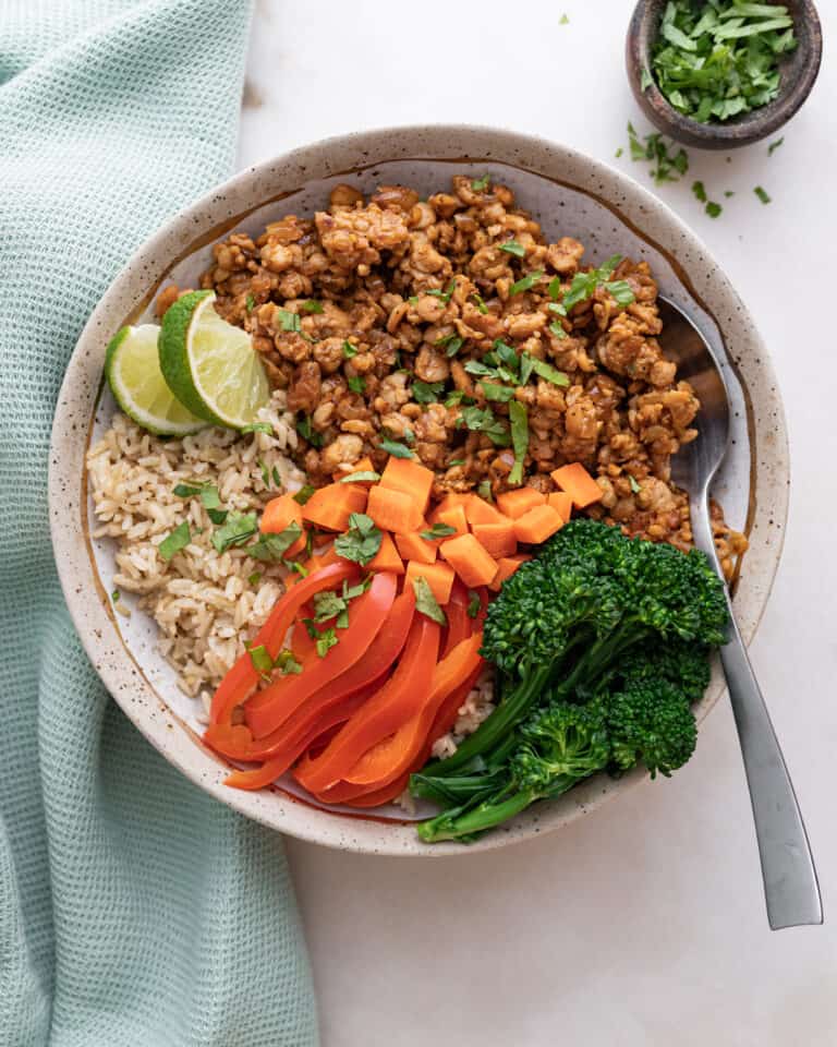 Pan Fried Tempeh with Ginger Soy Sauce - Plant-Based on a Budget