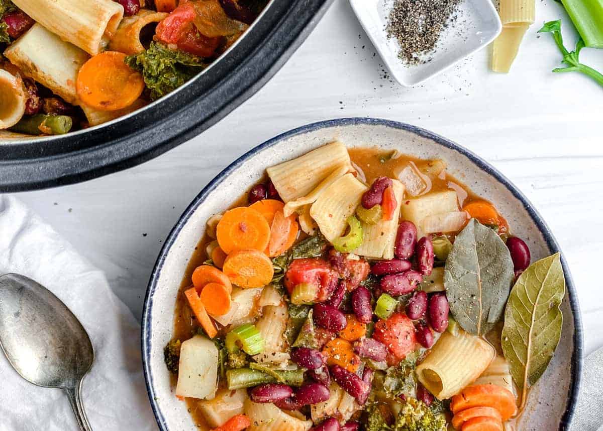 Vegan Minestrone Soup - Plant-Based on a Budget