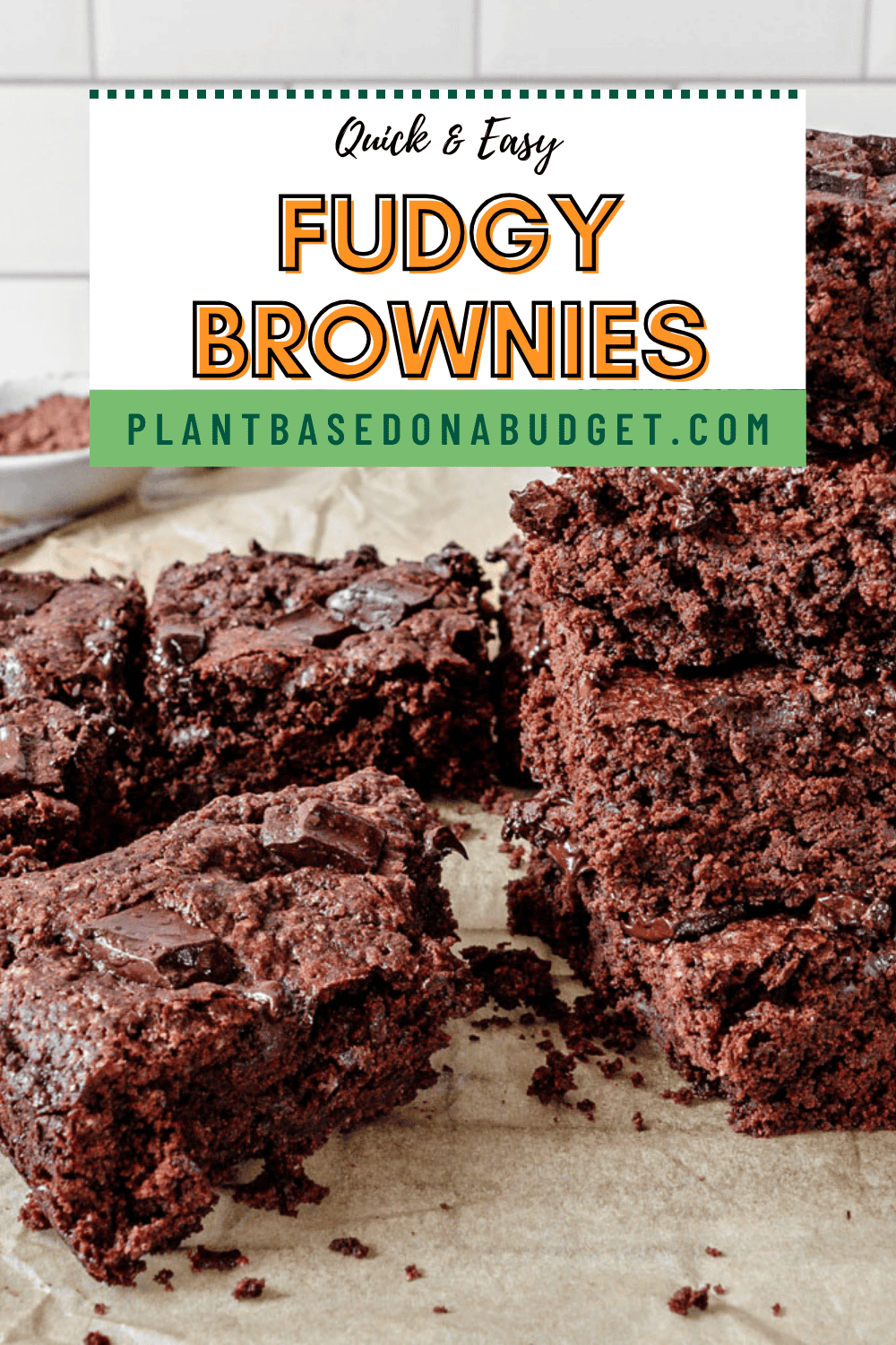 Dairy-Free Brownies - Plant-Based on a Budget