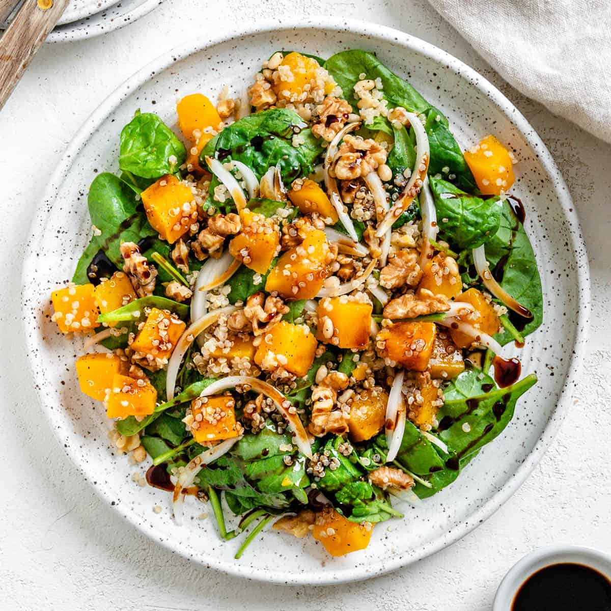 Fall Roasted Pumpkin Salad - Plant-Based on a Budget