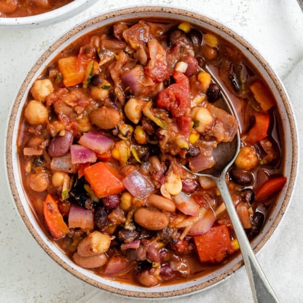 Vegan Bean Chili [Slow Cooker, Instant Pot, Stove] - PBOAB