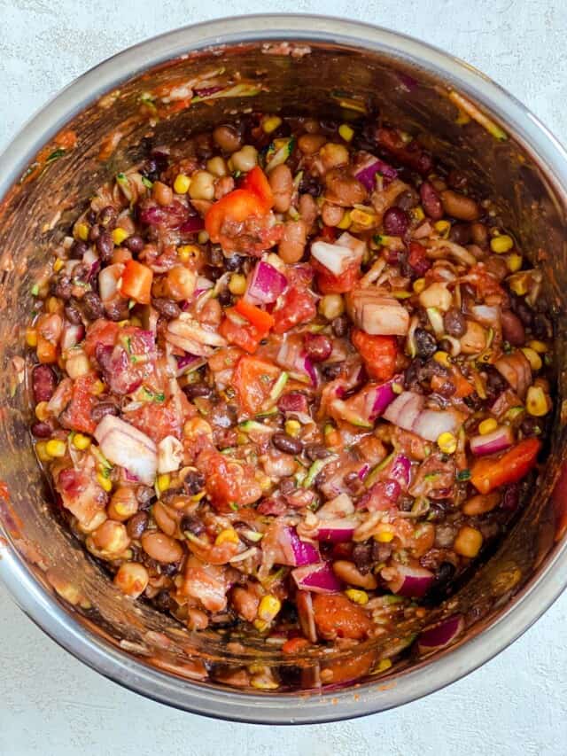 Vegan Bean Chili [Slow Cooker, Instant Pot, Stove] - PBOAB