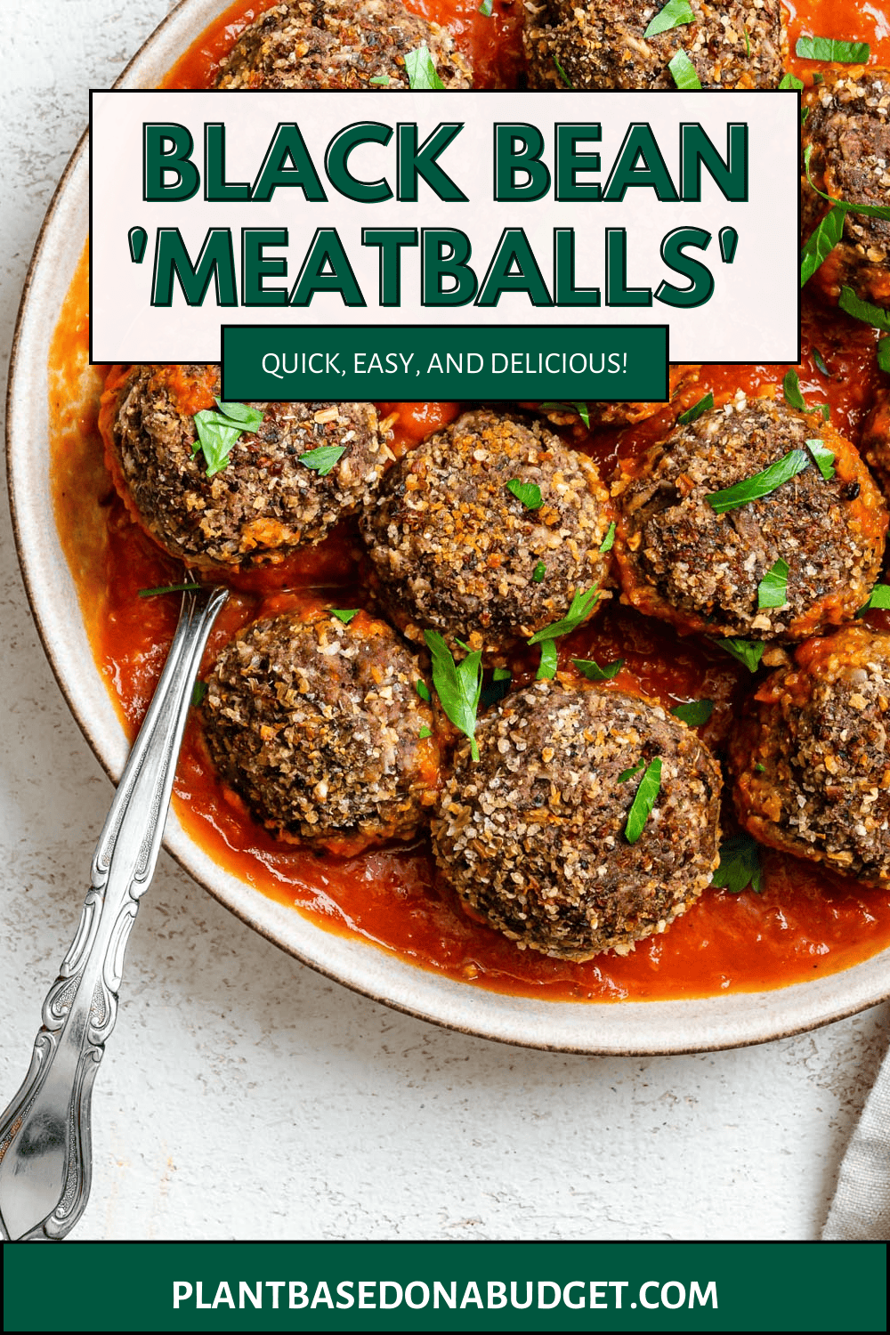 Easy Black Bean Meatballs - Plant-Based on a Budget