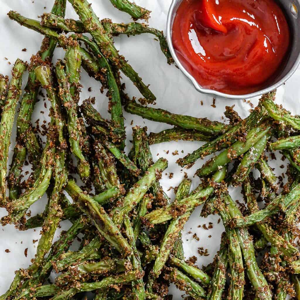 Crispy Green Bean Fries [Baked + Air Fryer] - Plant-Based on a Budget