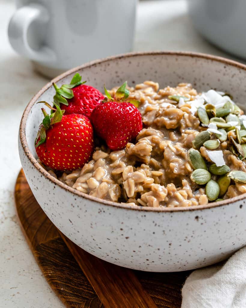 Easy Coffee Oatmeal - Plant-Based on a Budget