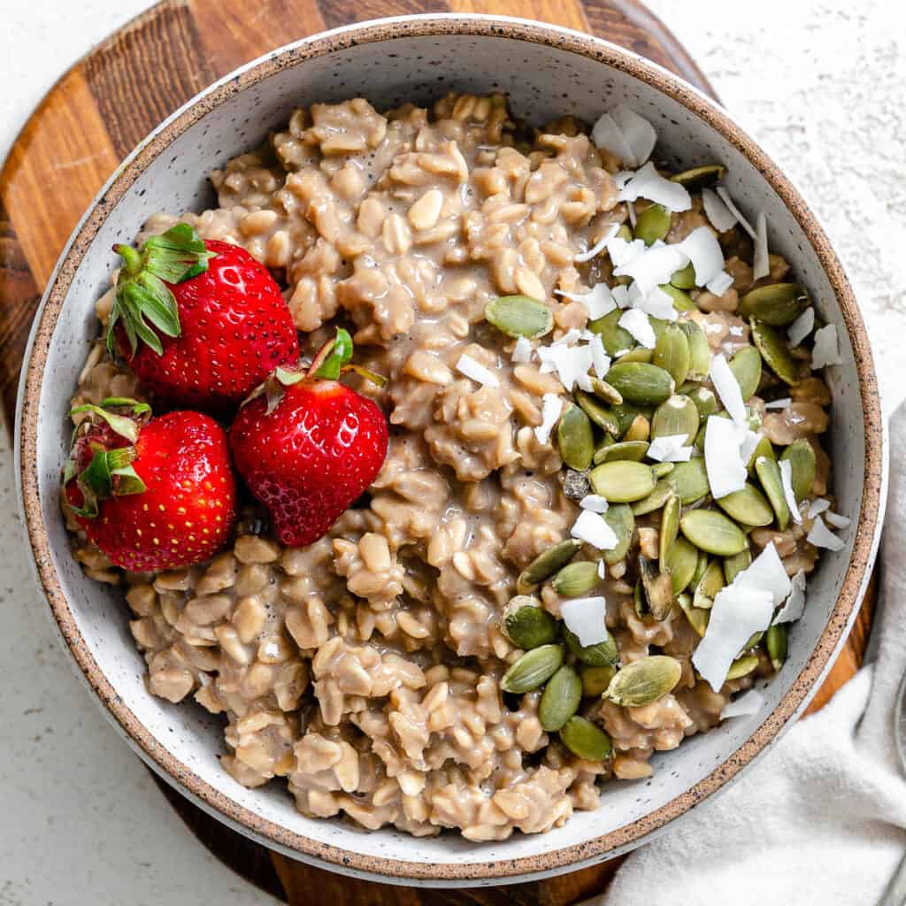 Easy Coffee Oatmeal - Plant-Based on a Budget