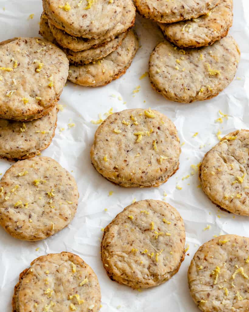Vegan Lemon Shortbread Cookies - Plant-Based on a Budget