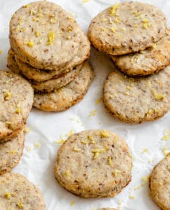 Vegan Lemon Shortbread Cookies - Plant-Based on a Budget