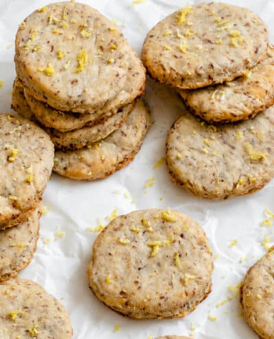 Vegan Lemon Shortbread Cookies - Plant-Based on a Budget