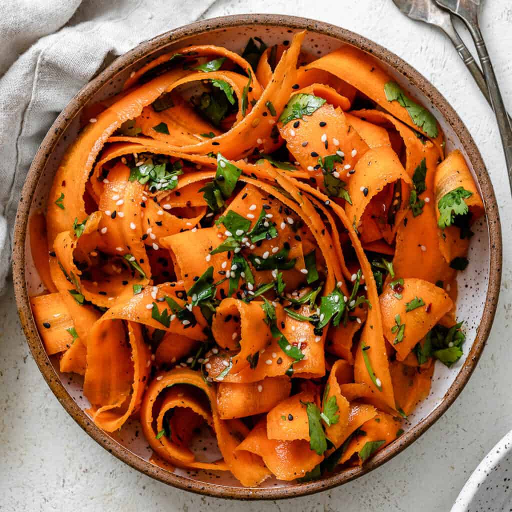 Raw Carrot Salad - Plant-Based on a Budget