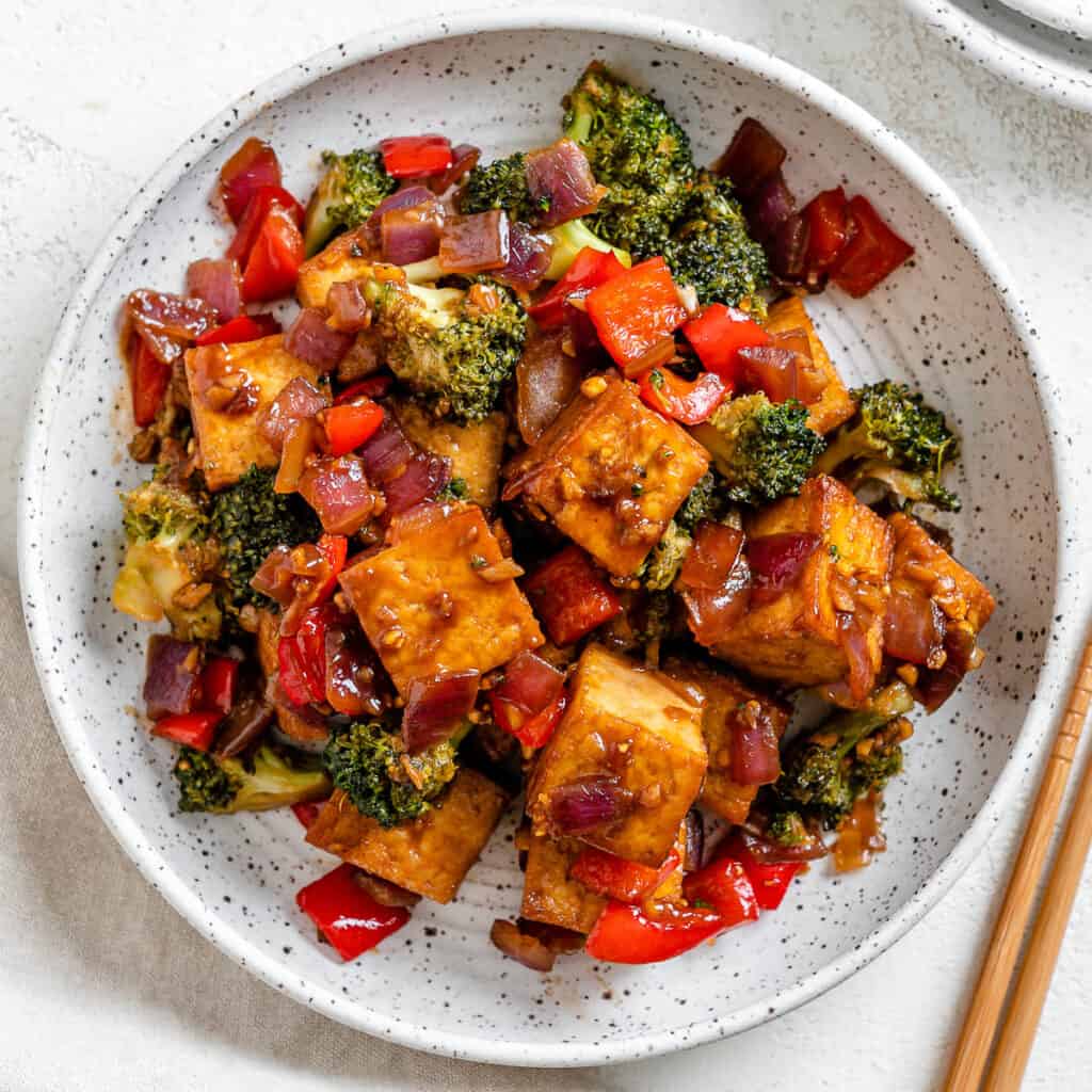 Quick Teriyaki Tofu Stir Fry - Plant-Based on a Budget