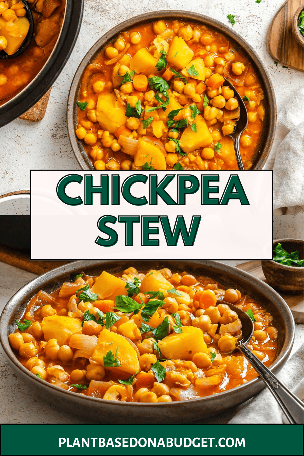 Easy Chickpea Stew - Plant-Based on a Budget