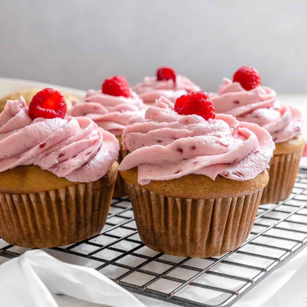 Easy Raspberry Cupcakes [+ Add-Ins] - Plant-Based on a Budget