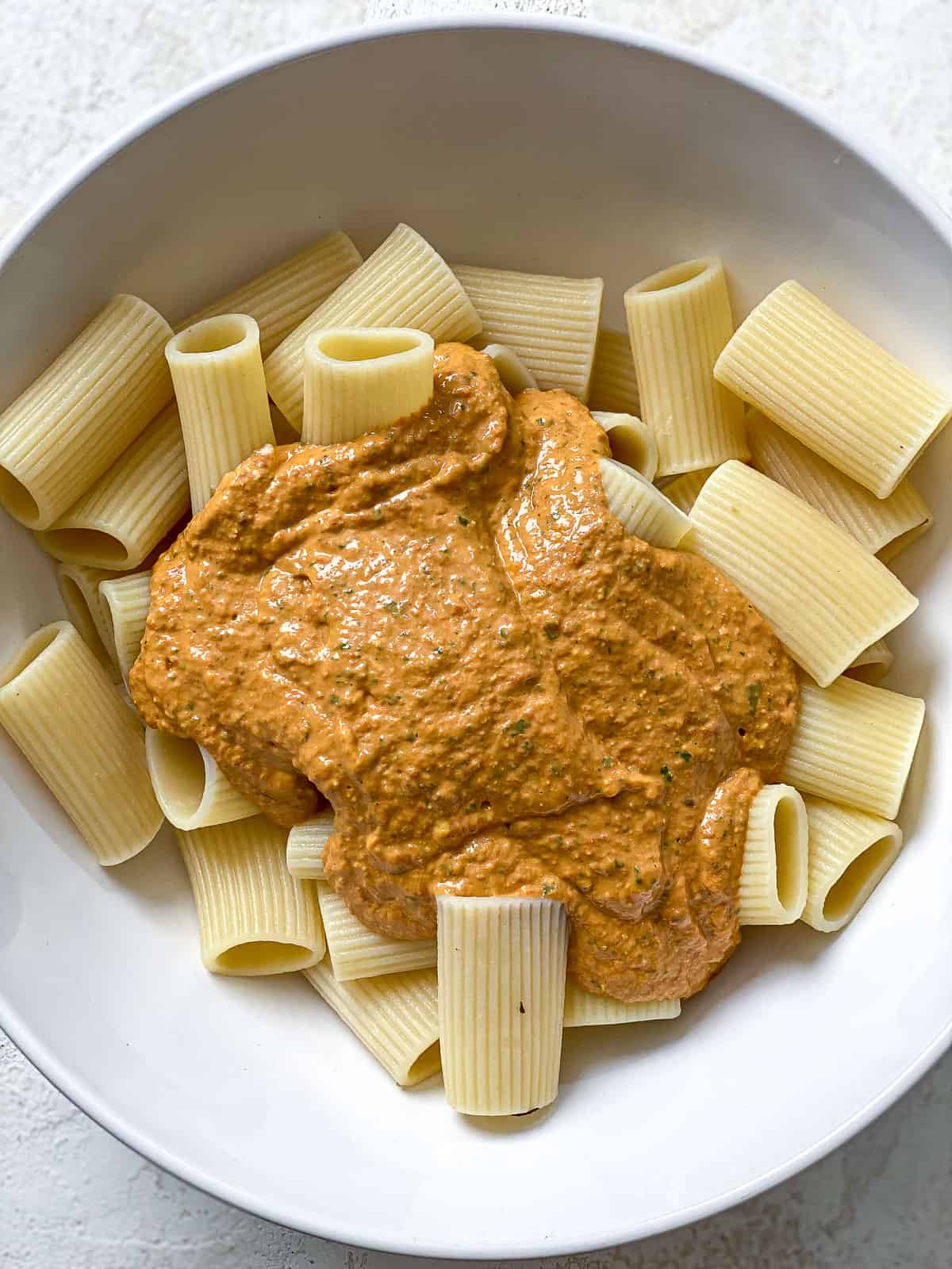 Red Pesto Pasta - Plant-Based on a Budget