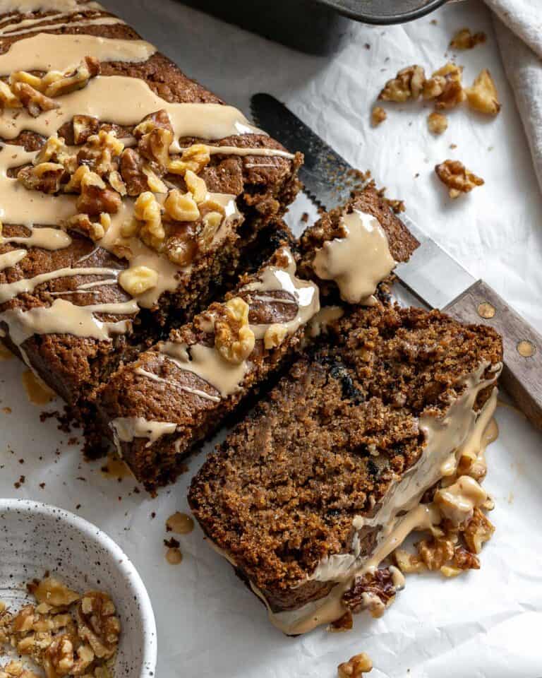Coffee and Walnut Loaf Cake - Plant-Based on a Budget