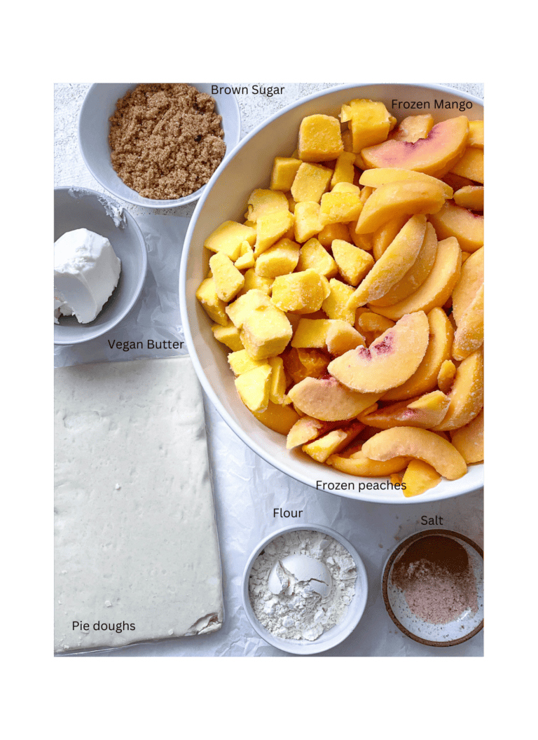 Easy Peach Mango Pie [or Hand pies] - Plant-Based on a Budget