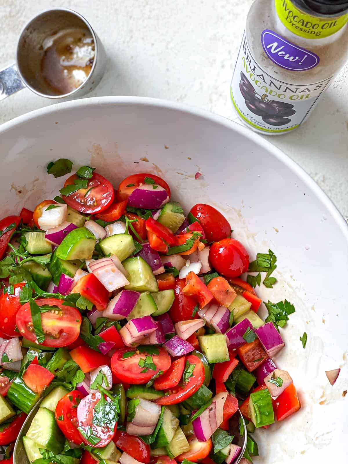 Couscous Salad with Fresh Vegetables - Plant-Based on a Budget