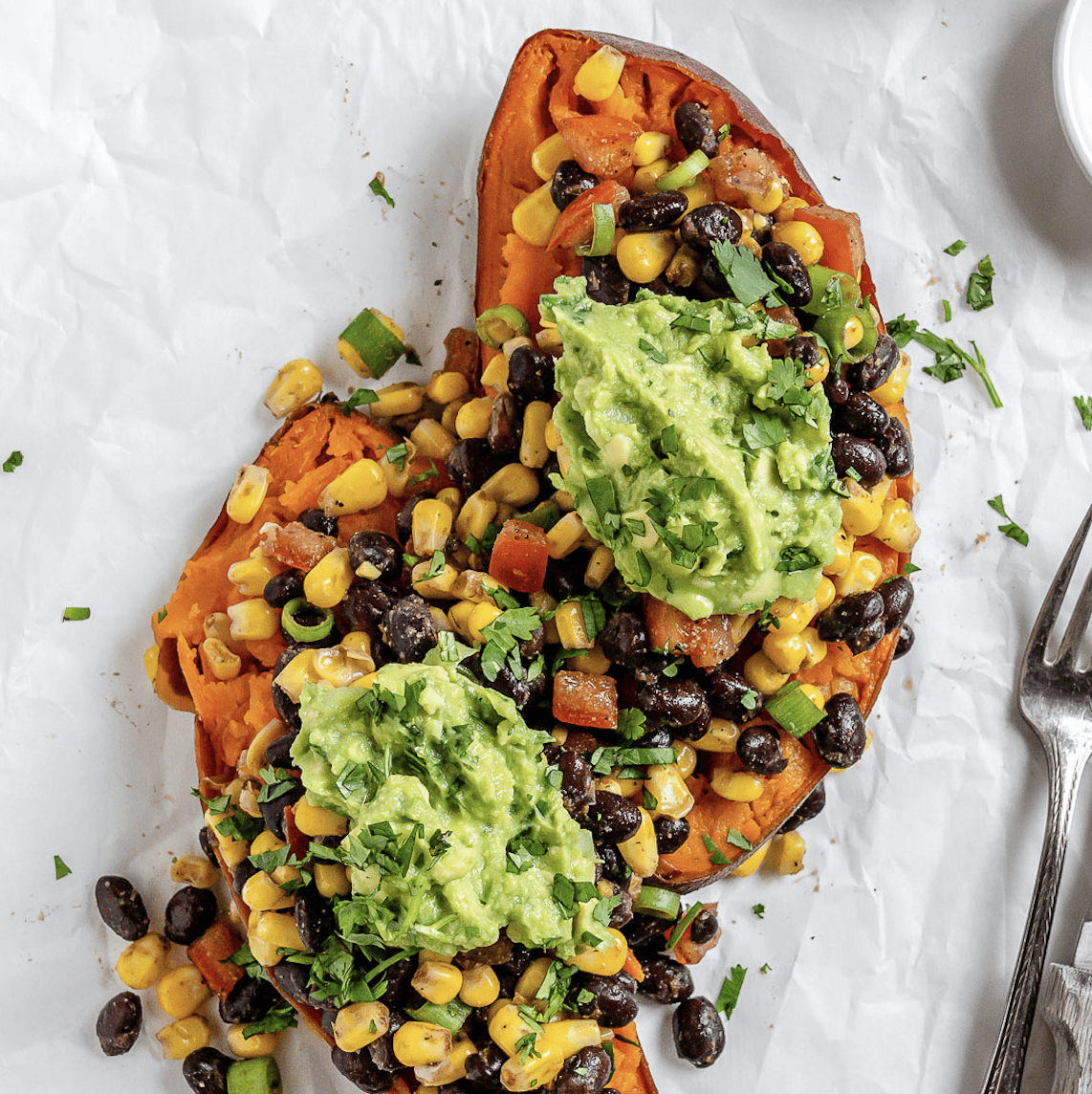 Stuffed Sweet Potatoes - Plant-Based on a Budget