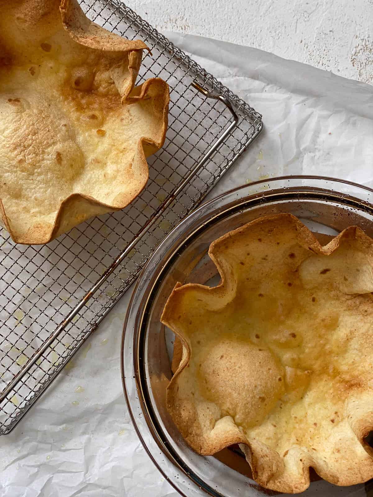 Crispy Baked Tortilla Bowls - Plant-Based on a Budget