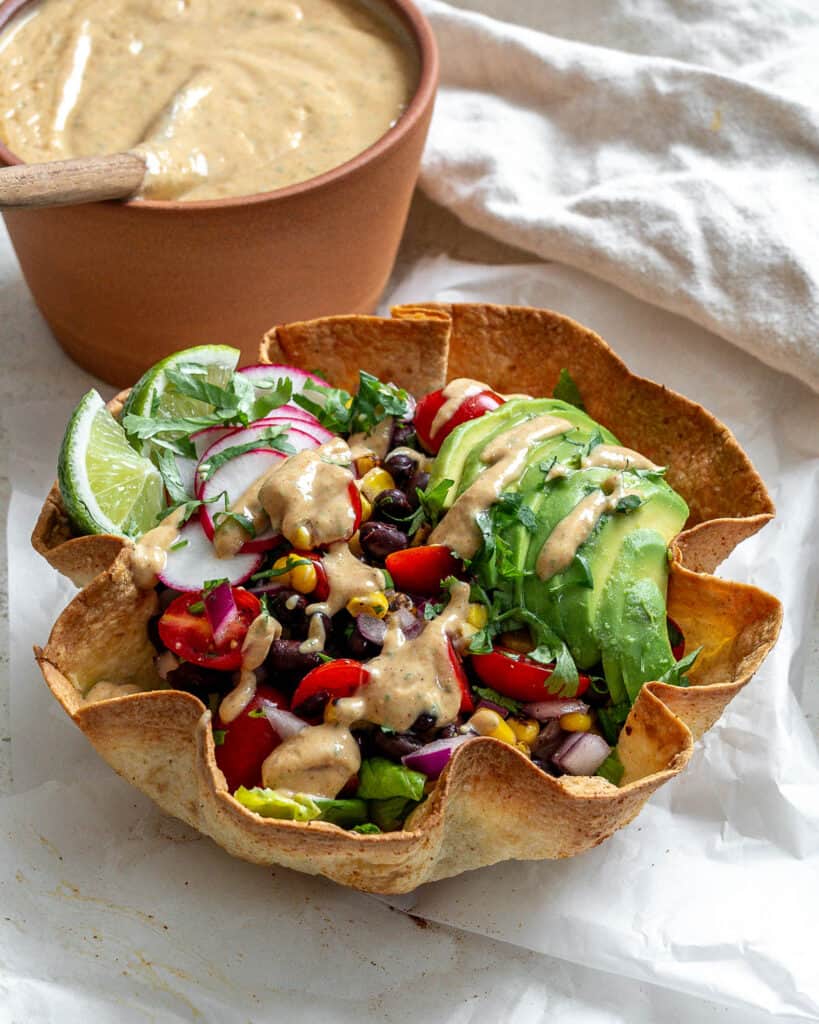 Crispy Baked Tortilla Bowls - Plant-Based on a Budget