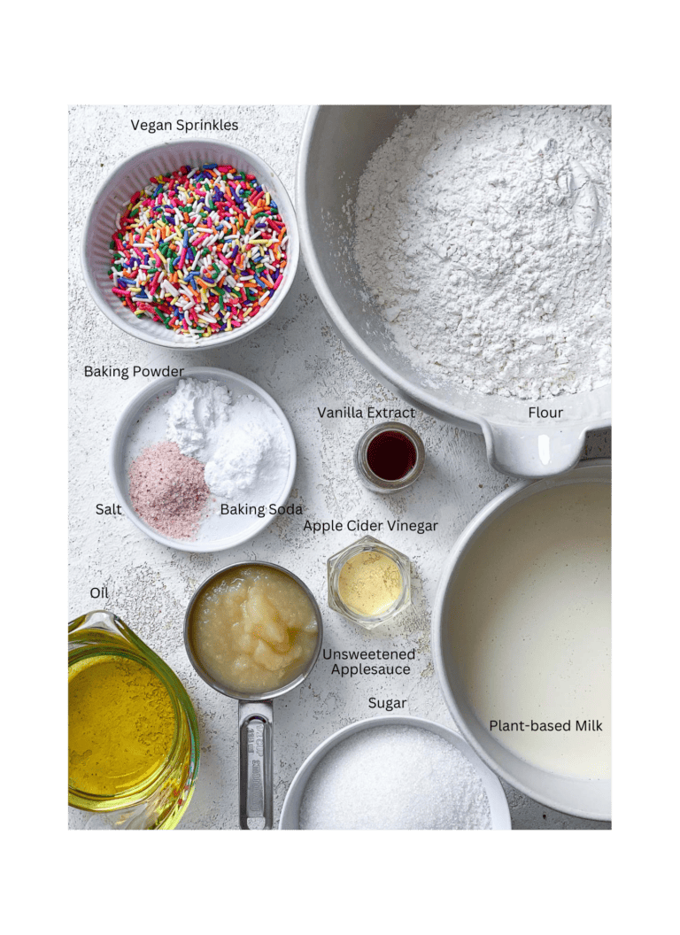 Vegan Birthday Cake [Funfetti Cake] - Plant-Based on a Budget
