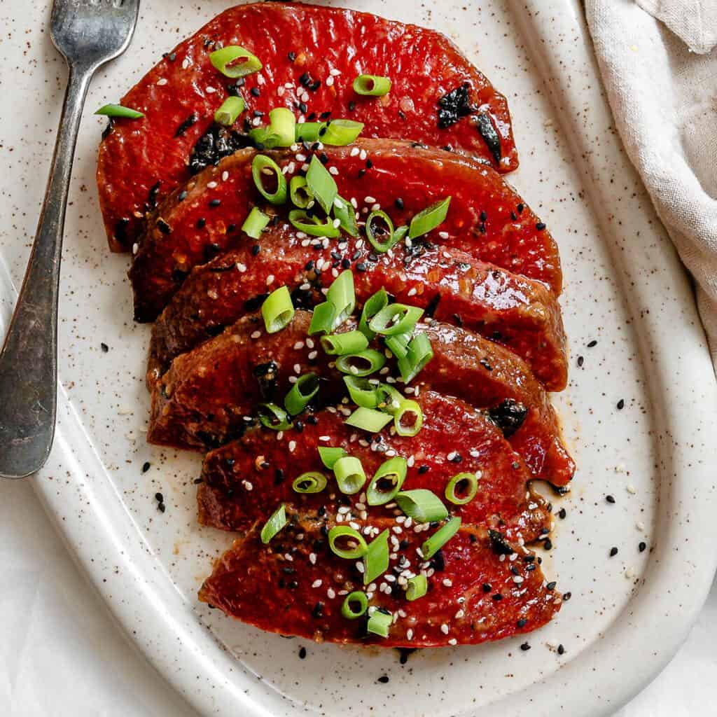 Watermelon Tuna [sashimi + steaks] - Plant-Based on a Budget