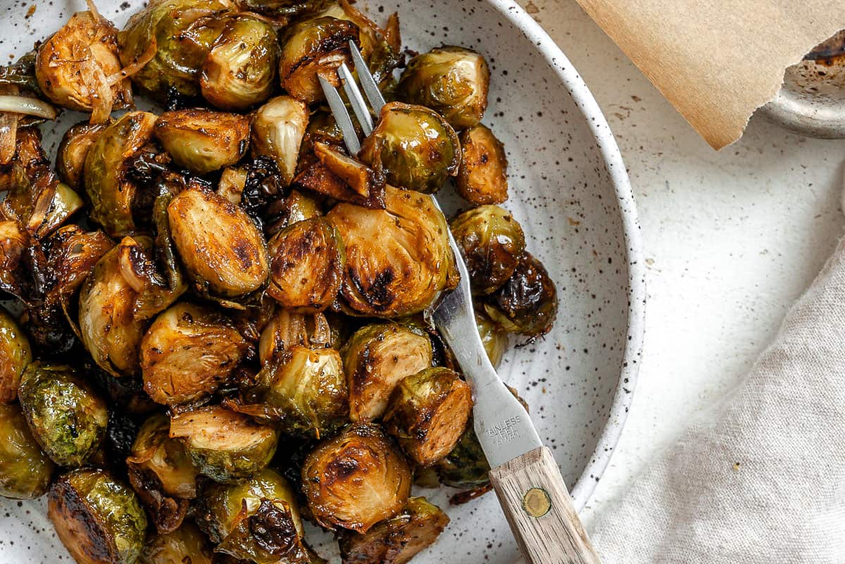 Caramelized Brussels Sprouts - Plant-Based on a Budget