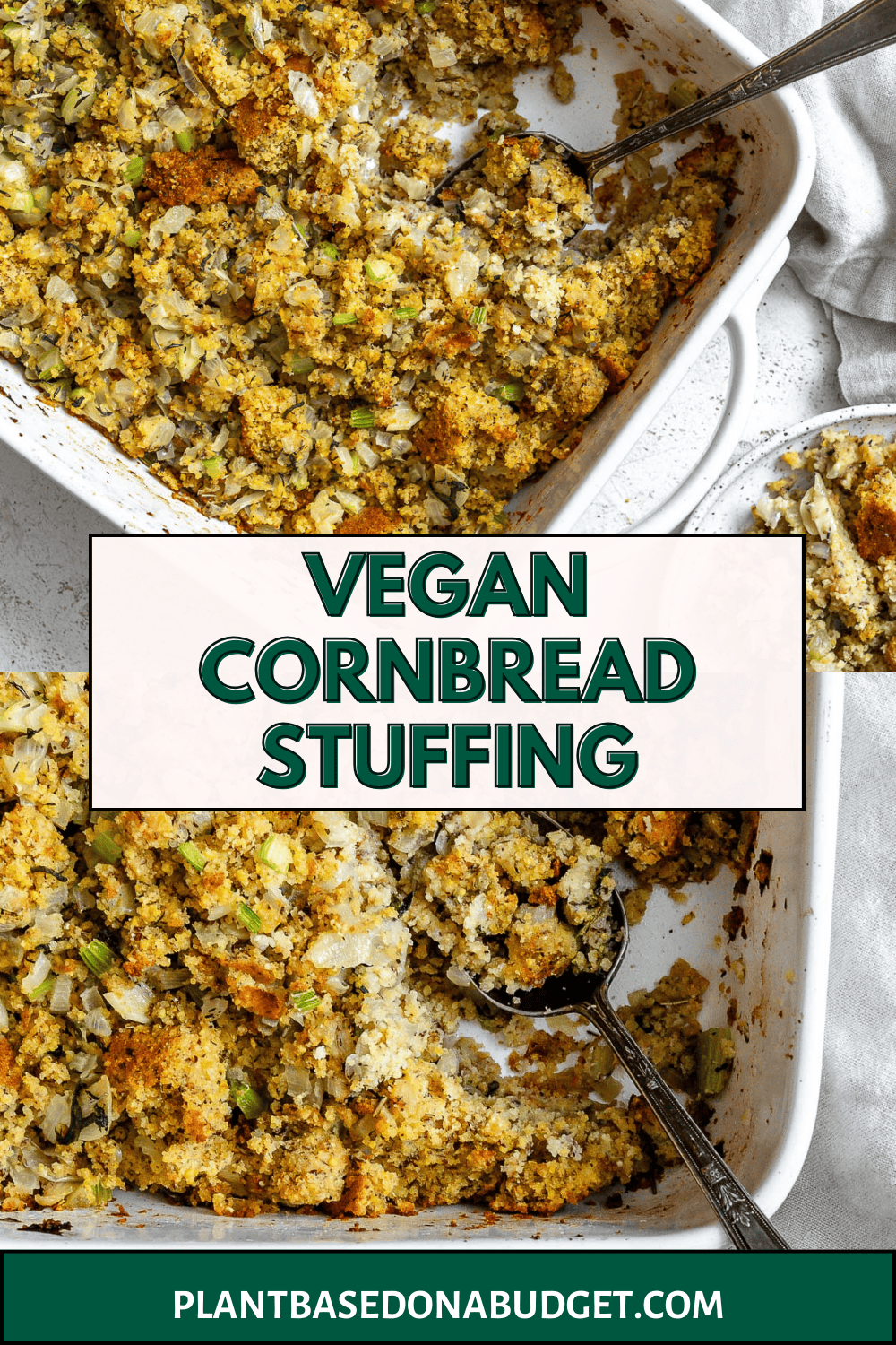 Easy Cornbread Stuffing - Plant-Based on a Budget