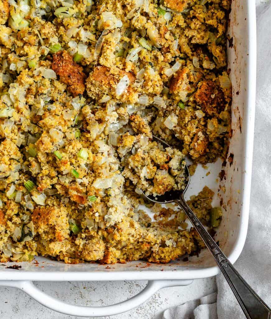Easy Cornbread Stuffing - Plant-Based on a Budget