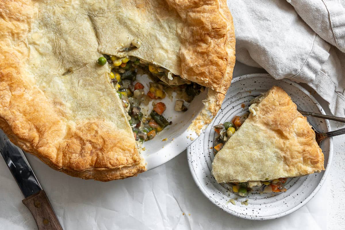 Mixed Vegetable Vegan Pot Pie - Plant-Based on a Budget