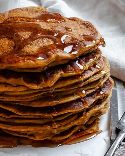 Easy Vegan Pumpkin Pancakes - Plant-Based on a Budget