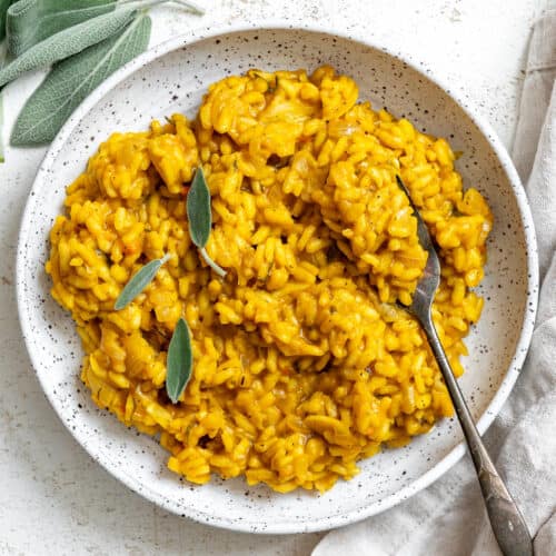 Creamy Pumpkin Risotto (Vegan) - Plant-Based on a Budget