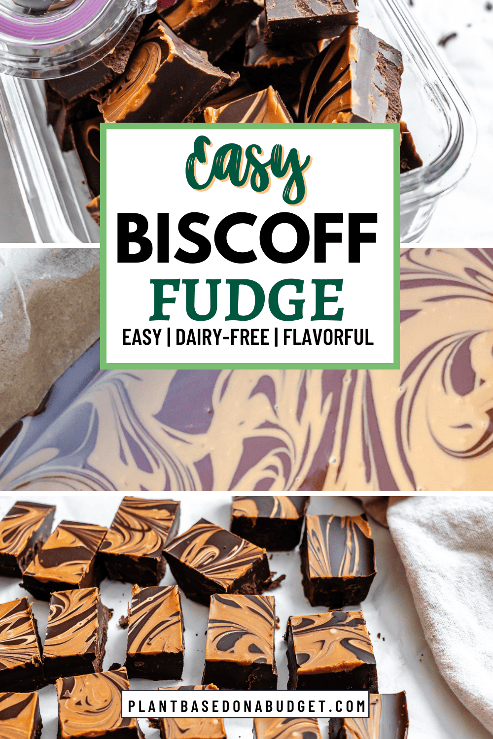 Easy Biscoff Fudge [2-Ingredient] - Plant-Based on a Budget