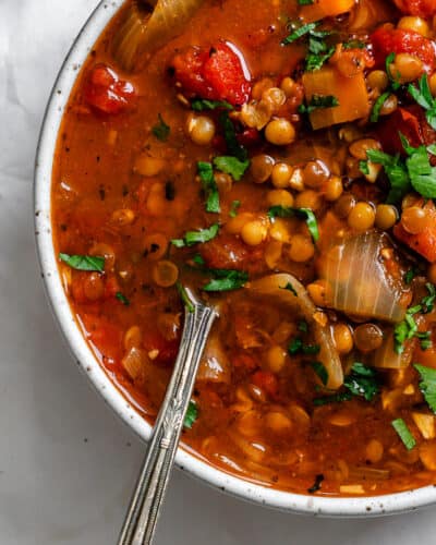Spicy Lentil Soup - Plant-Based on a Budget