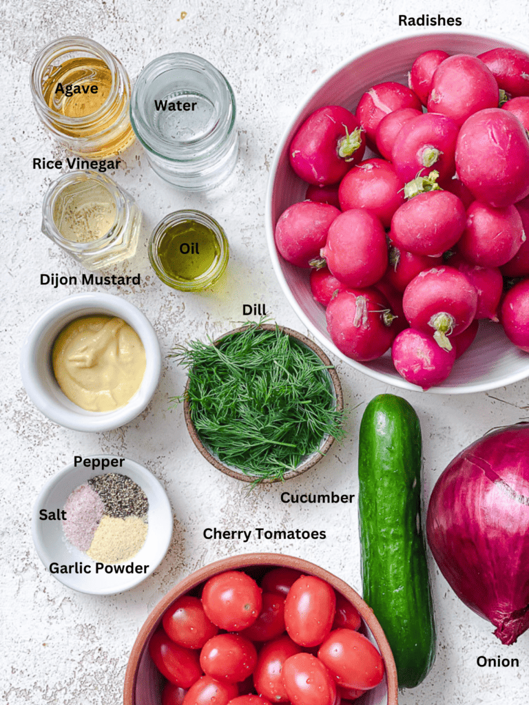 Cucumber Radish Salad - Plant-Based on a Budget